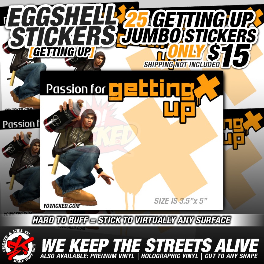 JUMBO EGGSHELL STICKERS GETTING UP BLANKS – I NEED STICKERS